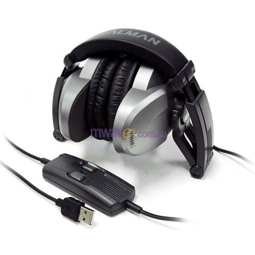 Zalman Virtual 5.1 USB 6 Speakers Headphones - ZM-RS6F-USB | Mwave
