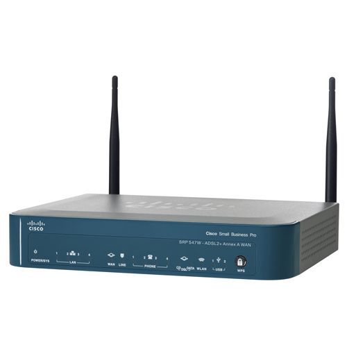 Cisco SRP547W Wireless-N 300 GigE Modem Router ADSL 2 - SRP547W-E-K9 ...