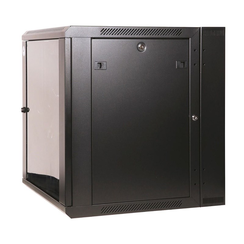 4Cabling 12RU 600mm Wide x 600mm Deep Hinged Wall Mount Cabinet - 002. ...