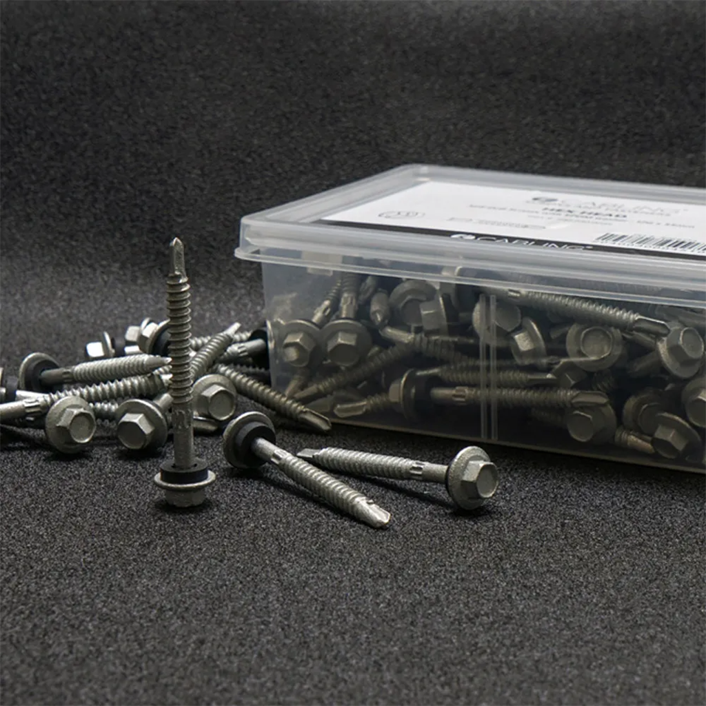 4Cabling 4C Hex Head Self Drill Screws C4 Galvanised 12G x 55mm - Box ...