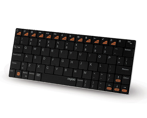 Rapoo E6300 Compact Bluetooth Keyboard (Blade Series) Black - E6300-BK ...