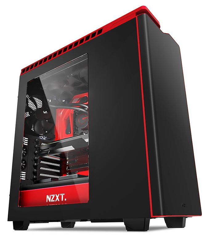 NZXT H440 Mid Tower Case - Red/Black - CA-H440W-M1 | Mwave