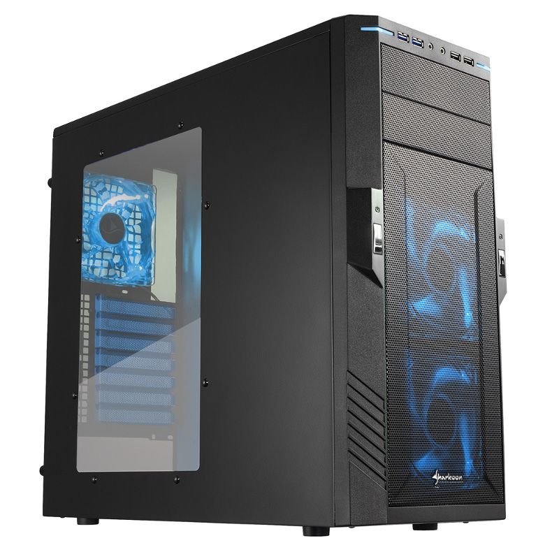 Sharkoon T28 Series ATX Case - BC/S/T28-BL3 | Mwave