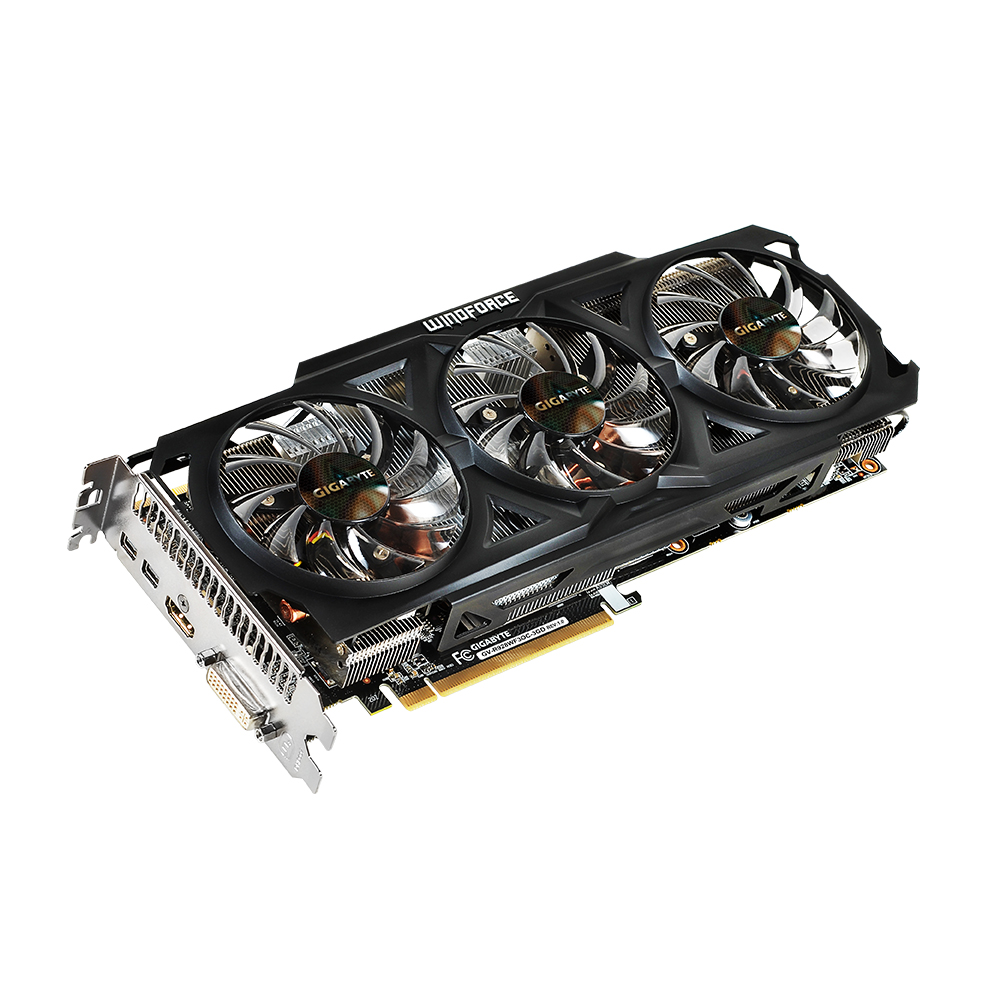 Gigabyte AMD Radeon R9 280 WindForce 3X OC 3GB Video Card - GV ...