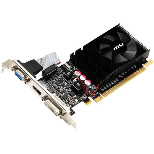 MSI Geforce GT 610 2GB Low Profile Video Card - N610-2GD3/LP | Mwave