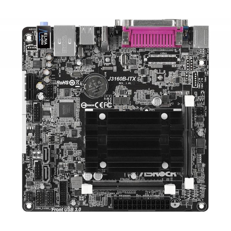 ASRock J3160 Celeron Onboard BGA1170 Mini-ITX Motherboard - J3160B-ITX ...