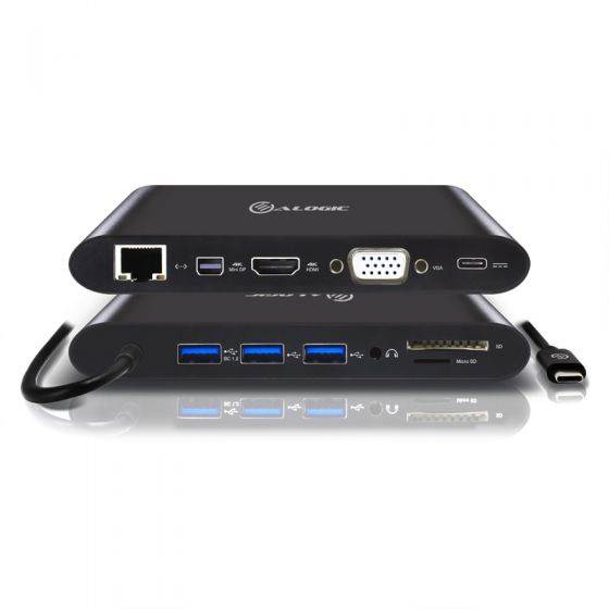 Alogic USB-C Portable SUPER Dock with Power Delivery - Black ...