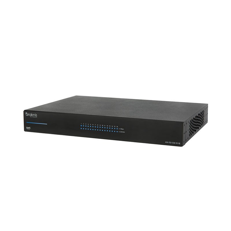 Araknis Networks 110 Series Unmanaged+ Rear 16 Port Gigabit Compact ...