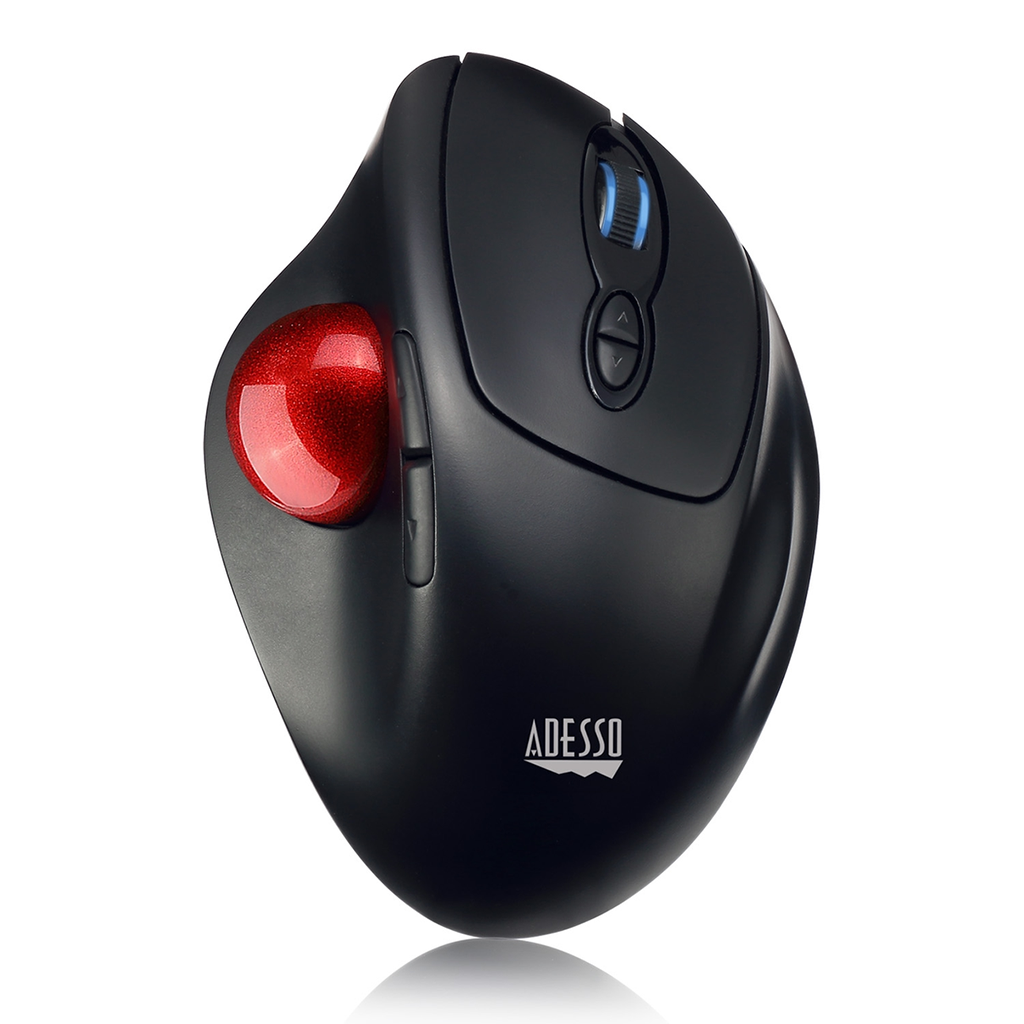 Adesso iMouse T30 Wireless Programmable Ergonomic Trackball Mouse ...