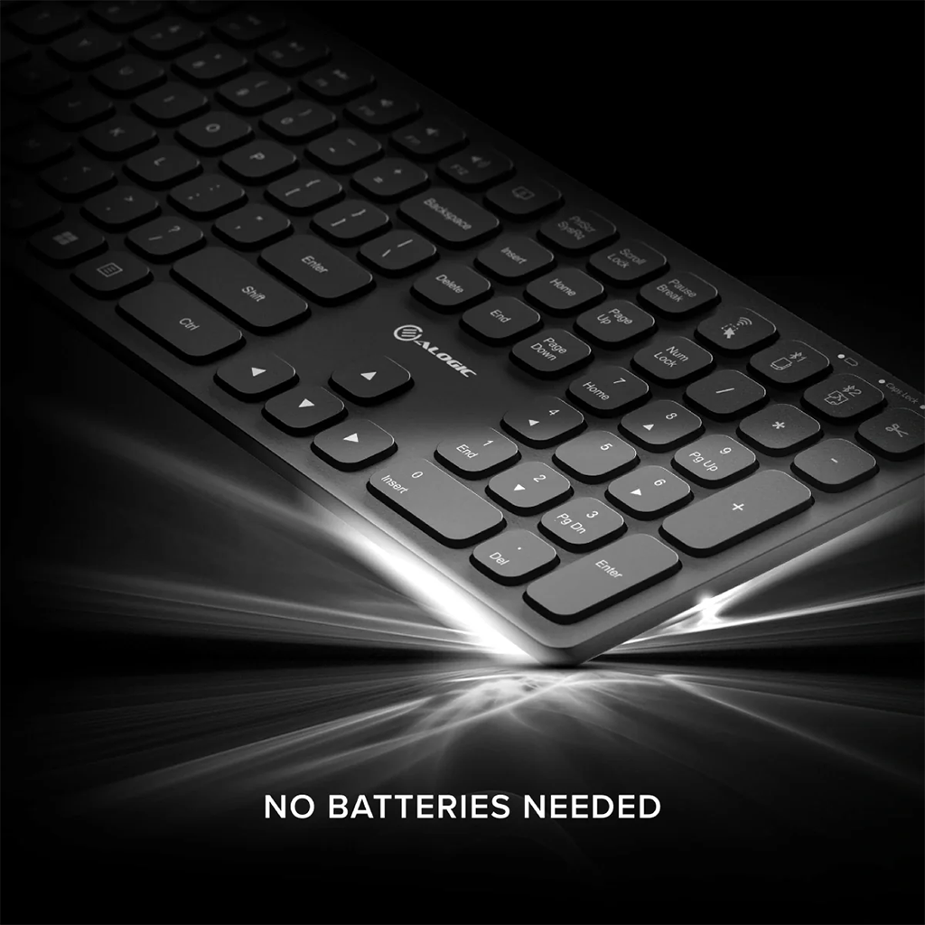 Alogic Echelon USB-C Rechargeable Wireless Mouse & Keyboard for Windows ...