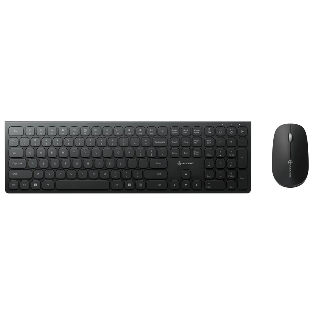 Alogic Echelon USB-C Rechargeable Wireless Mouse & Keyboard for Windows ...