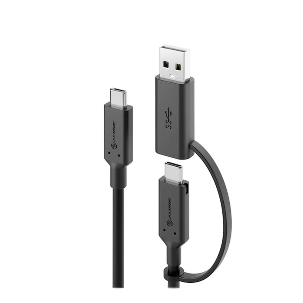 Alogic Elements Series USB-C to USB-C Cable with USB-A Adapter - M-M ...