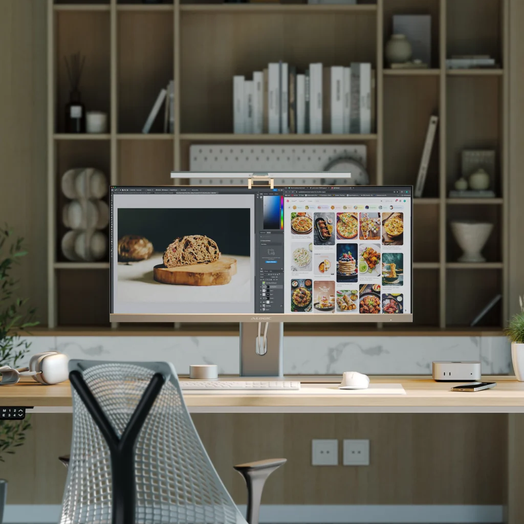 Alogic Illuminate USB-C Monitor Light Bar with 4K Webcam - Silver ...