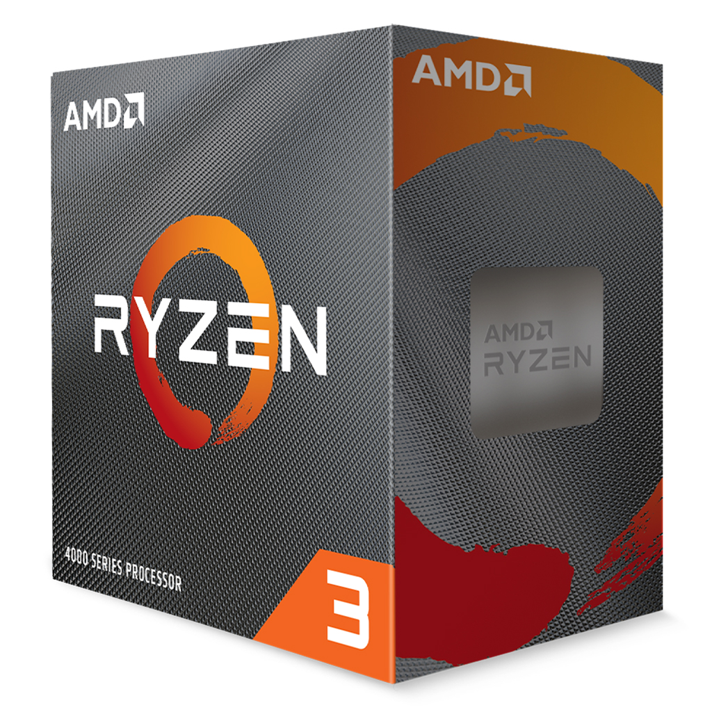 AMD Ryzen 3 4100 AM4 4-Core 3.8GHz Unlocked CPU Processor + Wraith ...