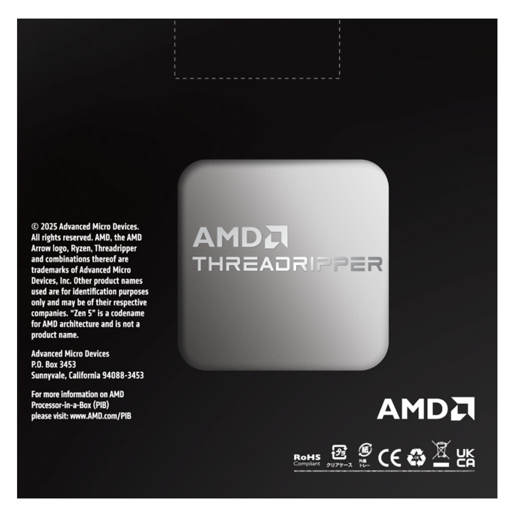 AMD Ryzen Threadripper 9980X 64-Core 5.4GHz sTR5 CPU Processor - 100 ...