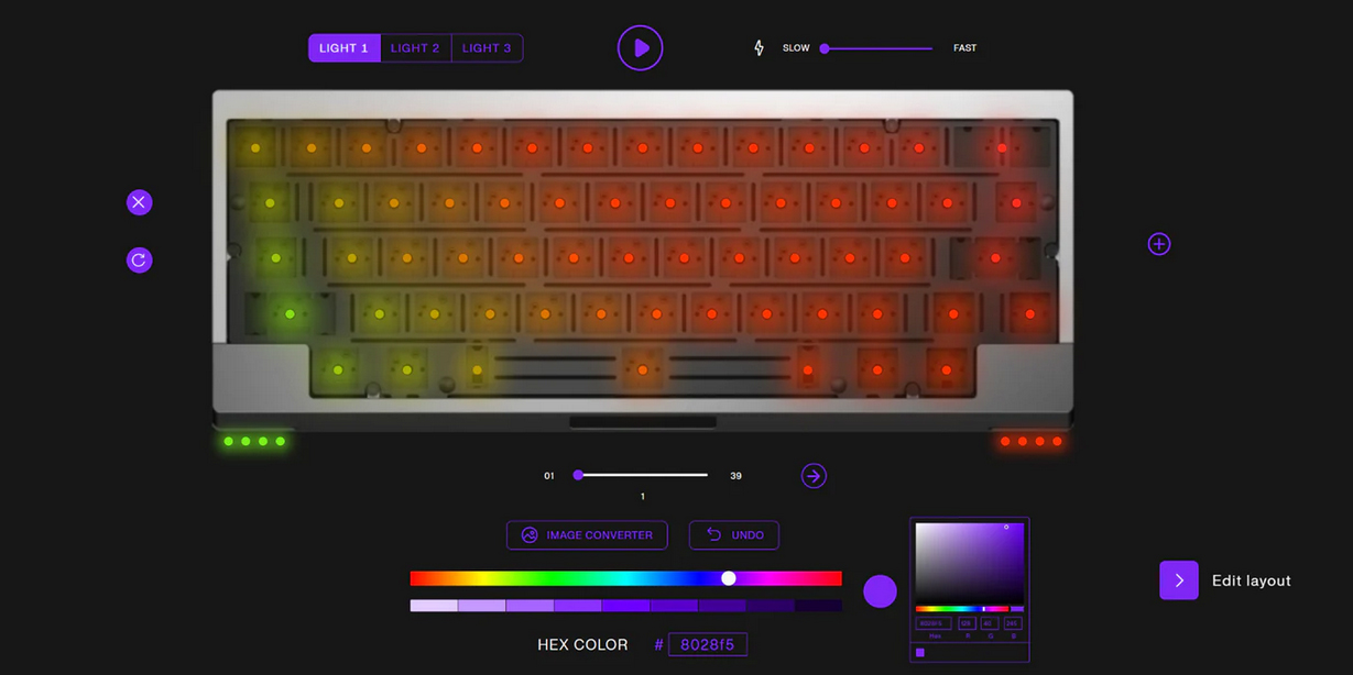 Angry Miao AM Compact Touch R2 Hot-Swappable RGB Snow Keyboard - Icy ...