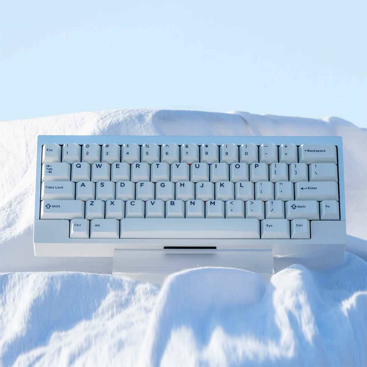 Angry Miao AM Compact Touch R2 Hot-Swappable RGB Snow Keyboard - Icy ...