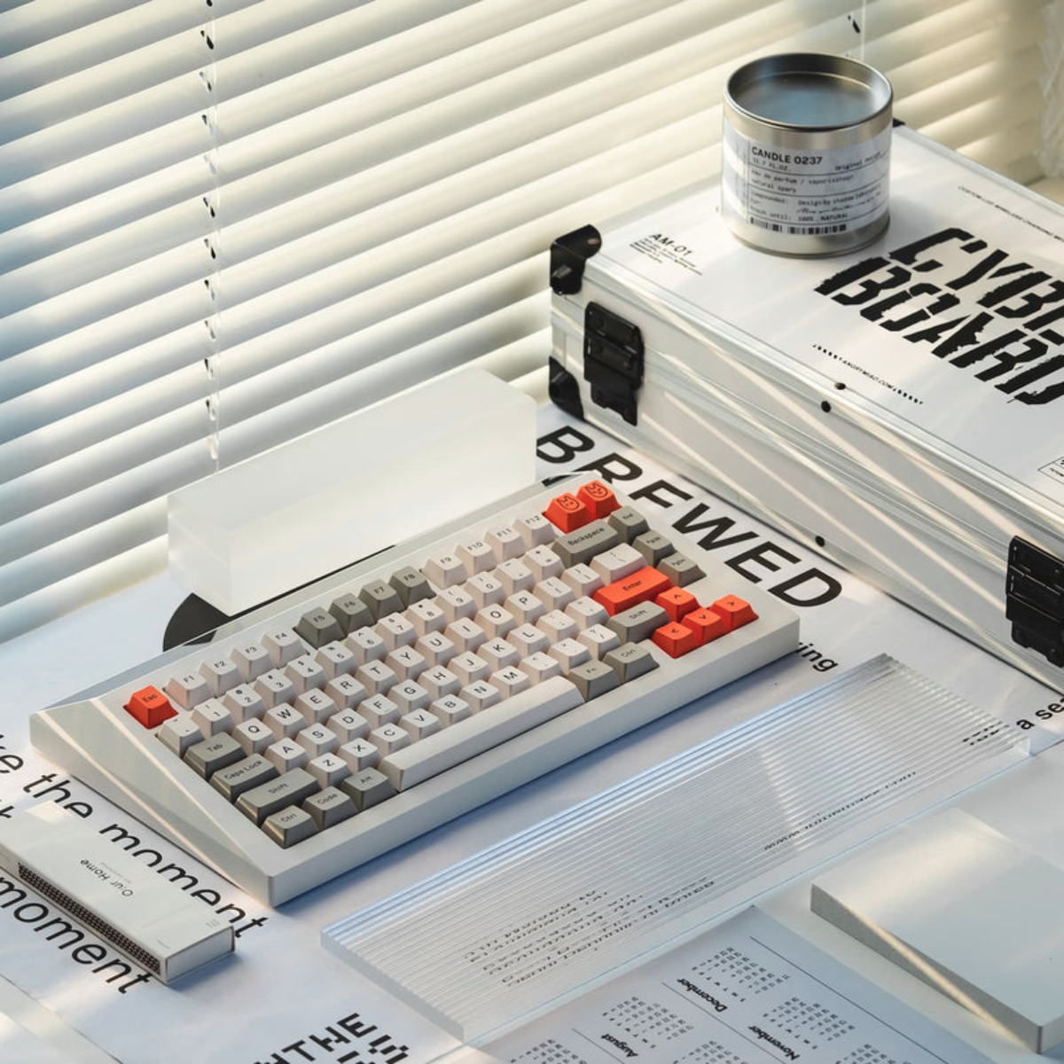 Angry Miao CYBERBOARD R4 Keyboard - Cloud White - AMCBR4WHITE | Mwave