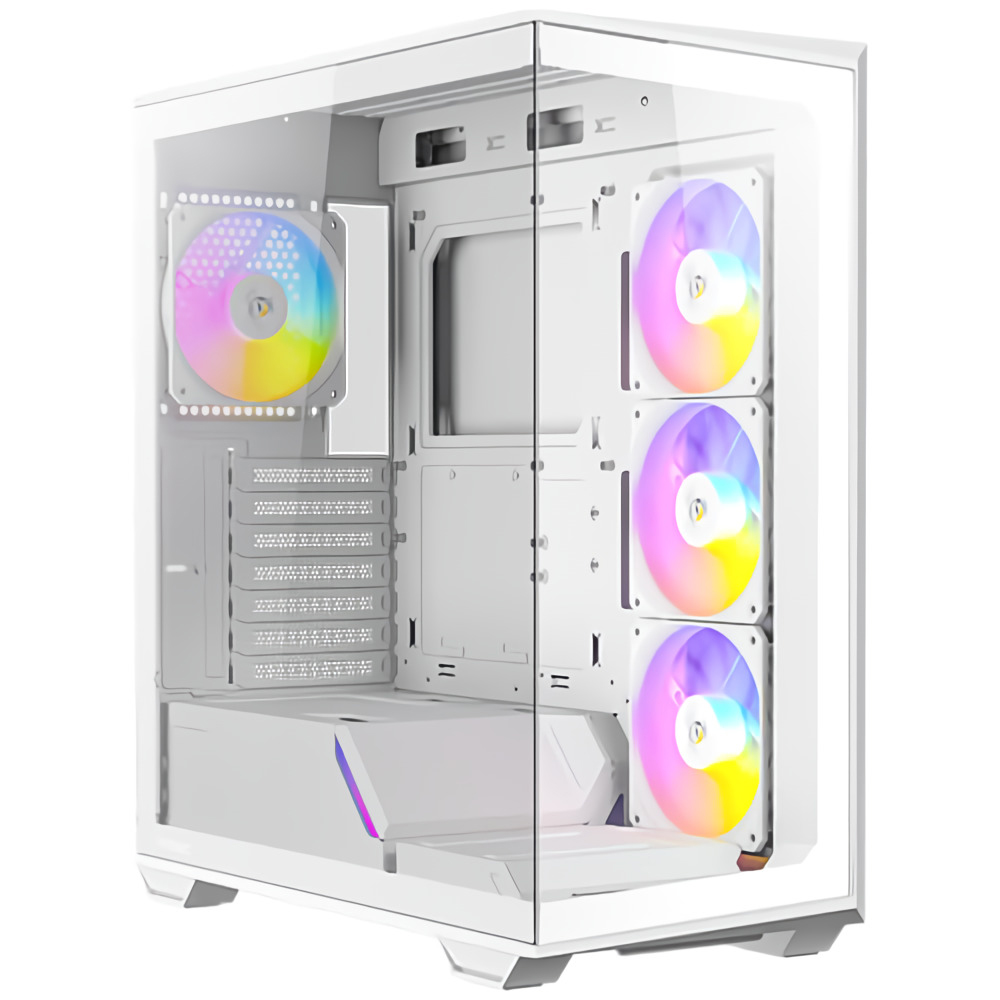 Antec C3 ARGB White Constellation Series Mid Tower ATX Case - White ...