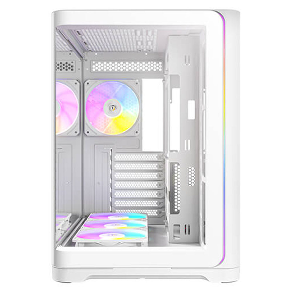Antec C5 CURVE ARGB Tempered Glass Mid-Tower ATX Case - White - C5 ...