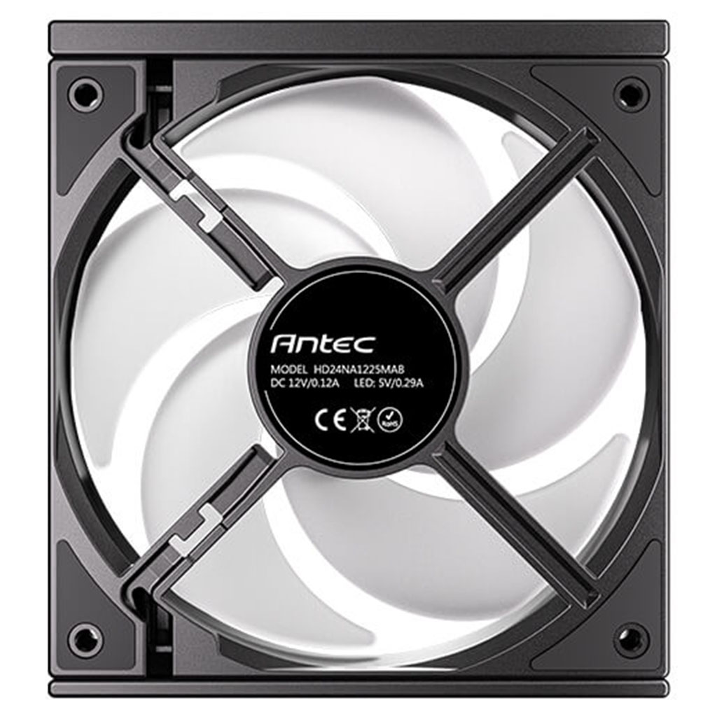Antec Connect 120mm Reverse ARGB PWM Black Case Fan - 3 Pack - C120R ...
