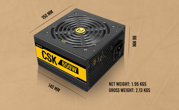 Antec CSK650 AU 650W 80+ Bronze Non Modular ATX Power Supply - PCC ...