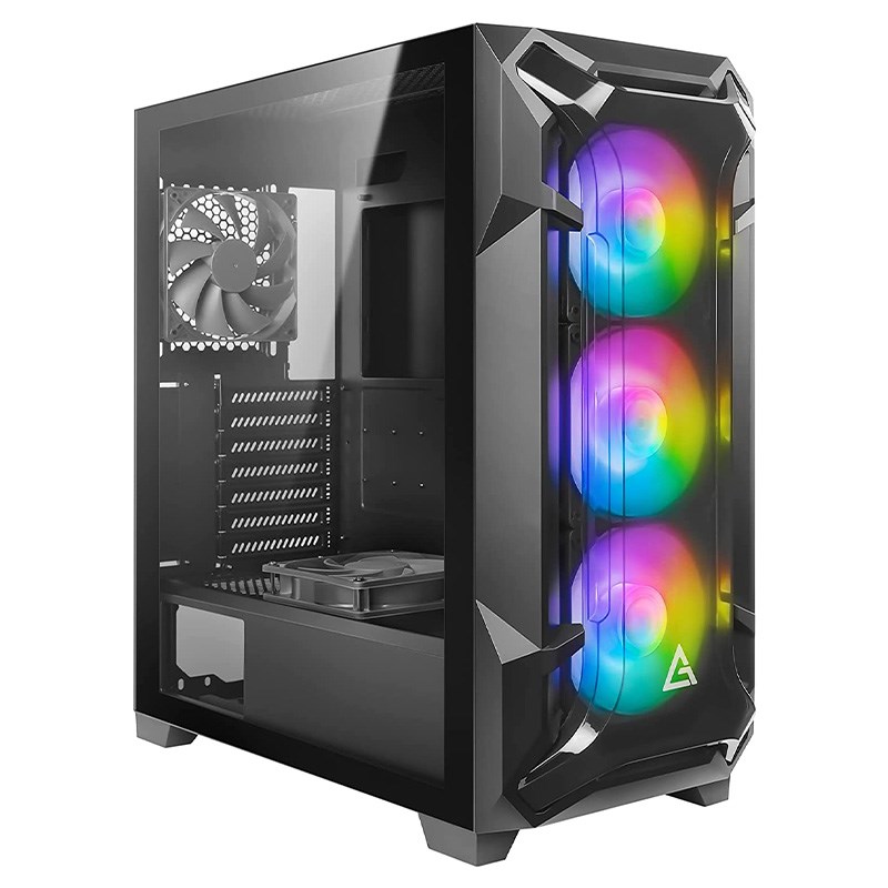 Antec DF600 Flux High Airflow ARGB Tempered Glass Mid-Tower Case ...