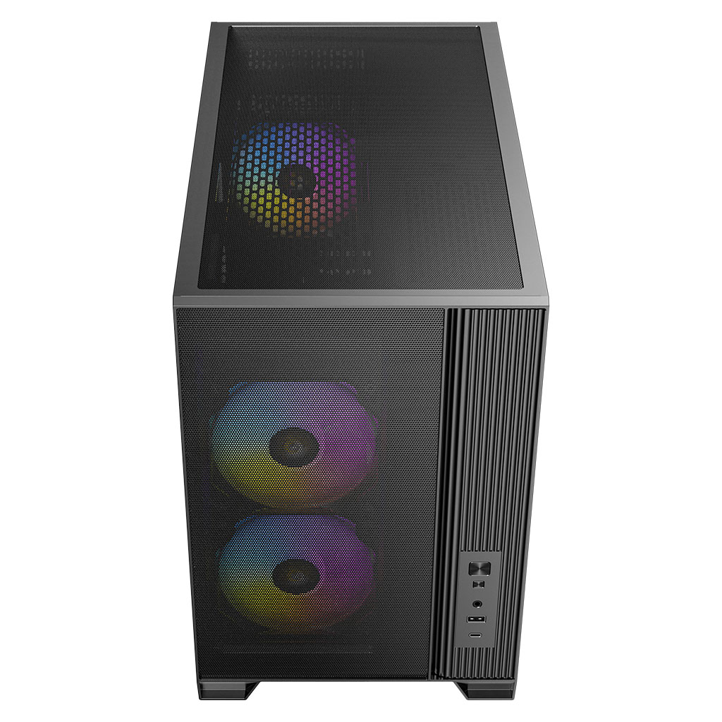 Antec Flux M Tempered Glass ARGB Compact Micro-ATX Case - Flux M | Mwave