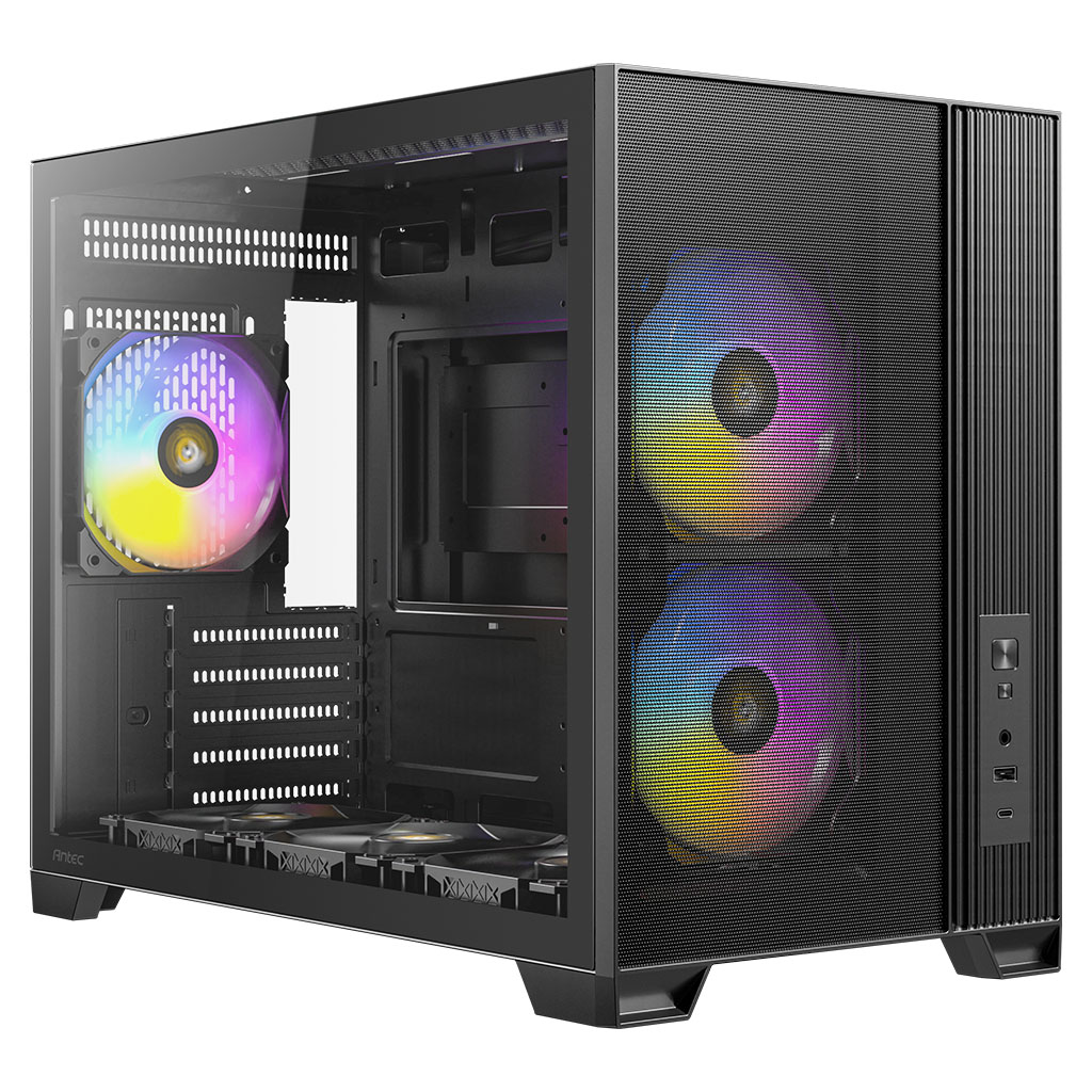 Antec Flux M Tempered Glass ARGB Compact Micro-ATX Case - Flux M | Mwave