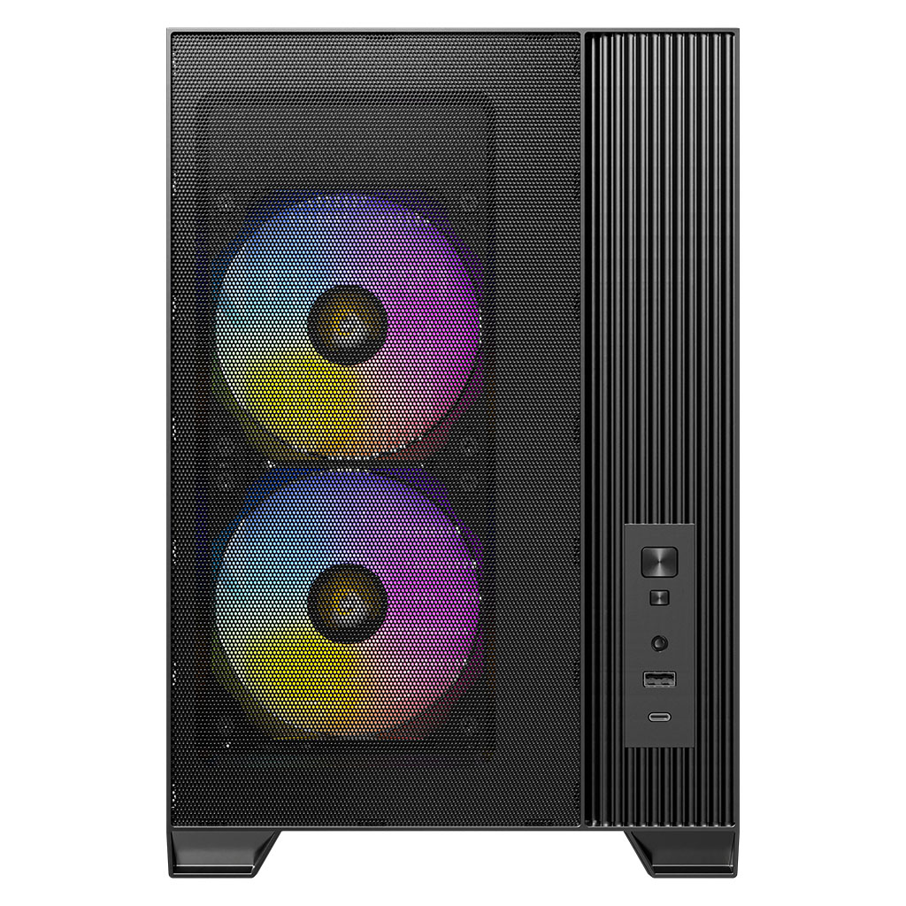 Antec Flux M Tempered Glass ARGB Compact Micro-ATX Case - Flux M | Mwave