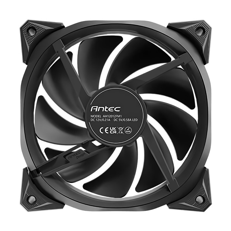 Antec Fusion 120mm ARGB PWM Black Case Fan - 3 Pack with ARGB ...