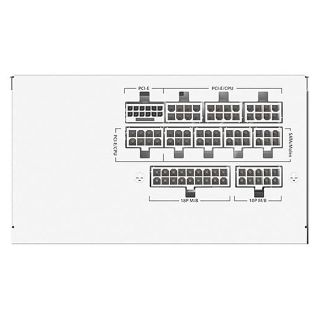 Antec GSK 850W 80+ Gold Fully Modular ATX 3.1 Power Supply - White ...