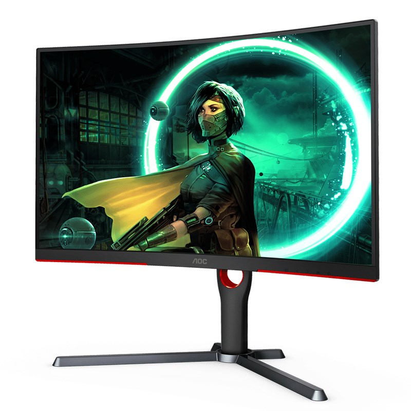 AOC CQ27G3S 27" 165Hz QHD 1ms HDR FreeSync Premium Curved VA Gaming ...