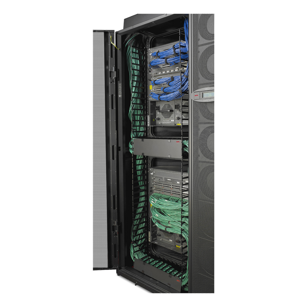 APC NetShelter SX Networking Rack Enclosure 48U - Black - AR3347 | Mwave