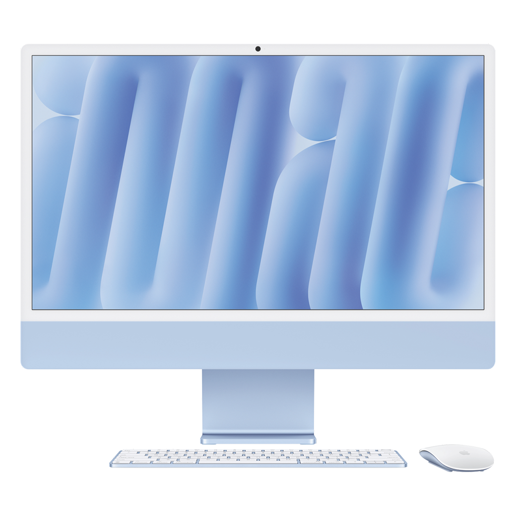 Apple 24-inch iMac M4 8-Core GPU 16GB 256GB Mac OS - Blue - MWUF3X/A ...