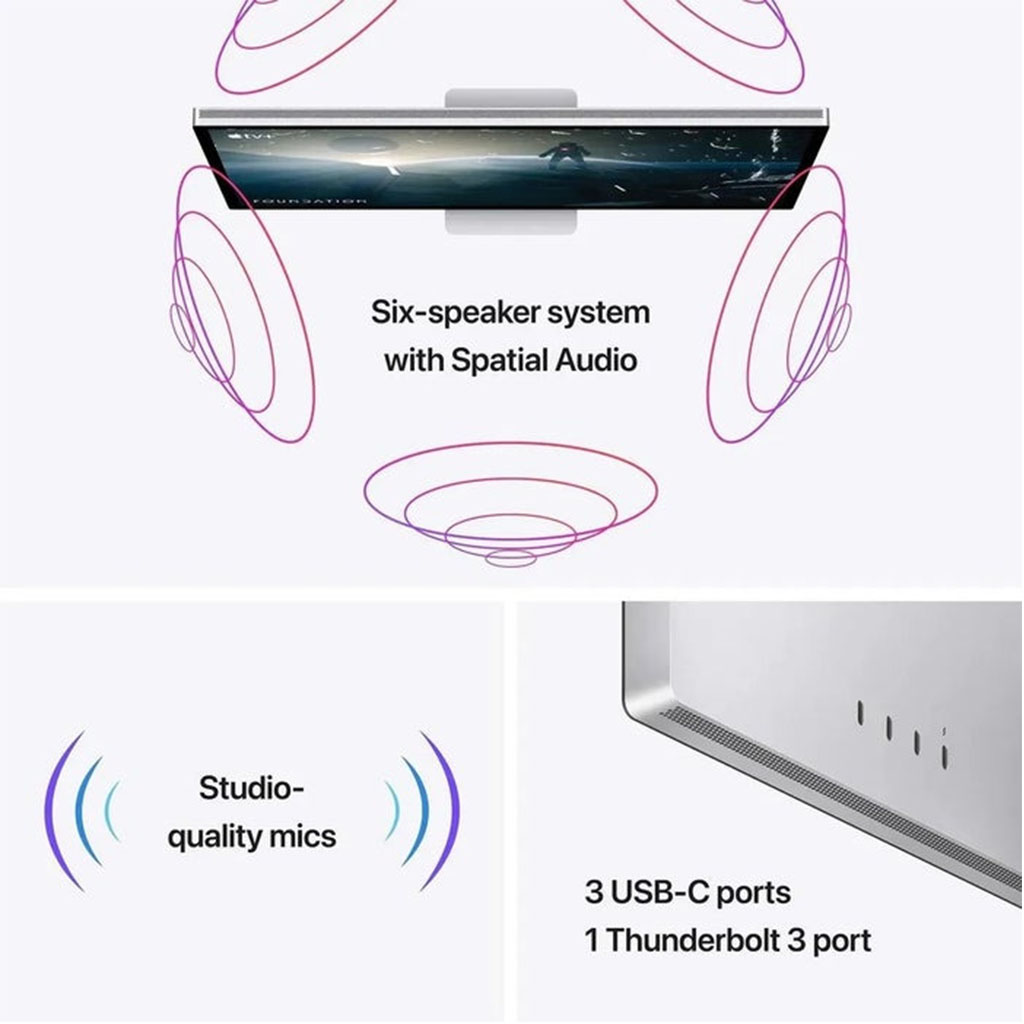 Apple 27" 5K Studio Display - Nano-Texture Glass w/ Tilt Adjustable ...