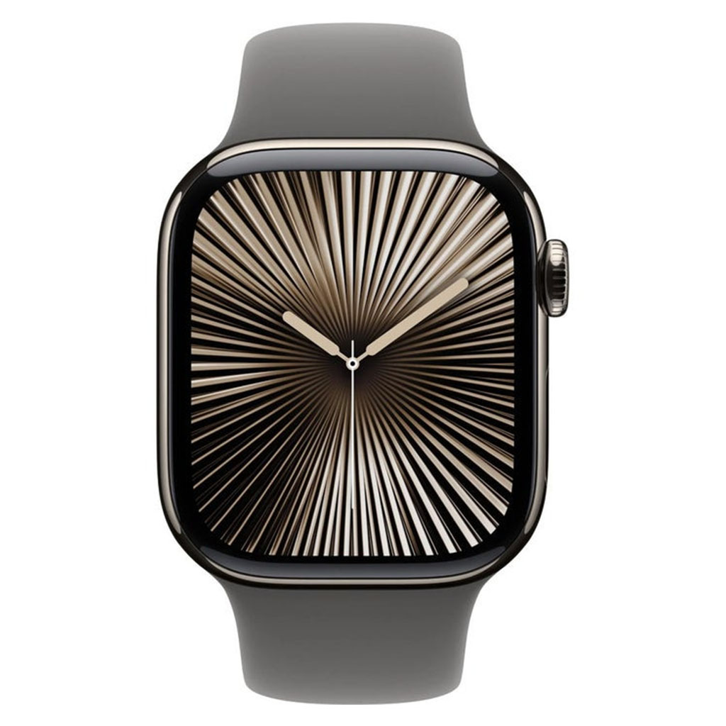 Apple Watch Series 10 42mm Natural Titanium Case GPS + Cellular Sport ...