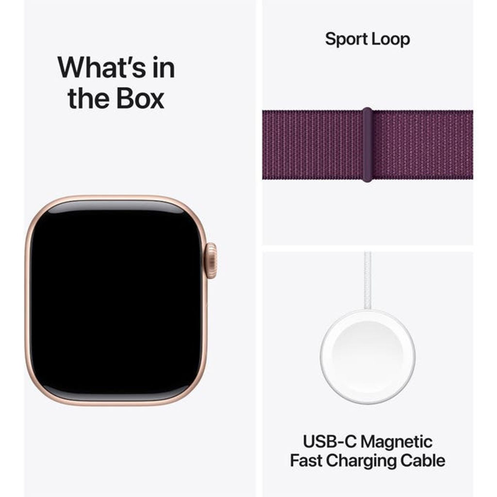 Apple Watch Series 10 42mm Rose Gold Aluminium Case GPS Sport Loop ...