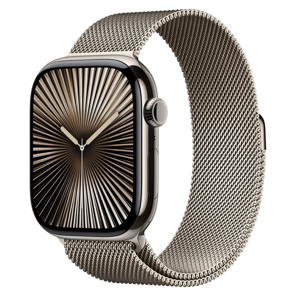 Apple Watch Series 10 46mm Natural Titanium Case GPS + Cellular Sport ...