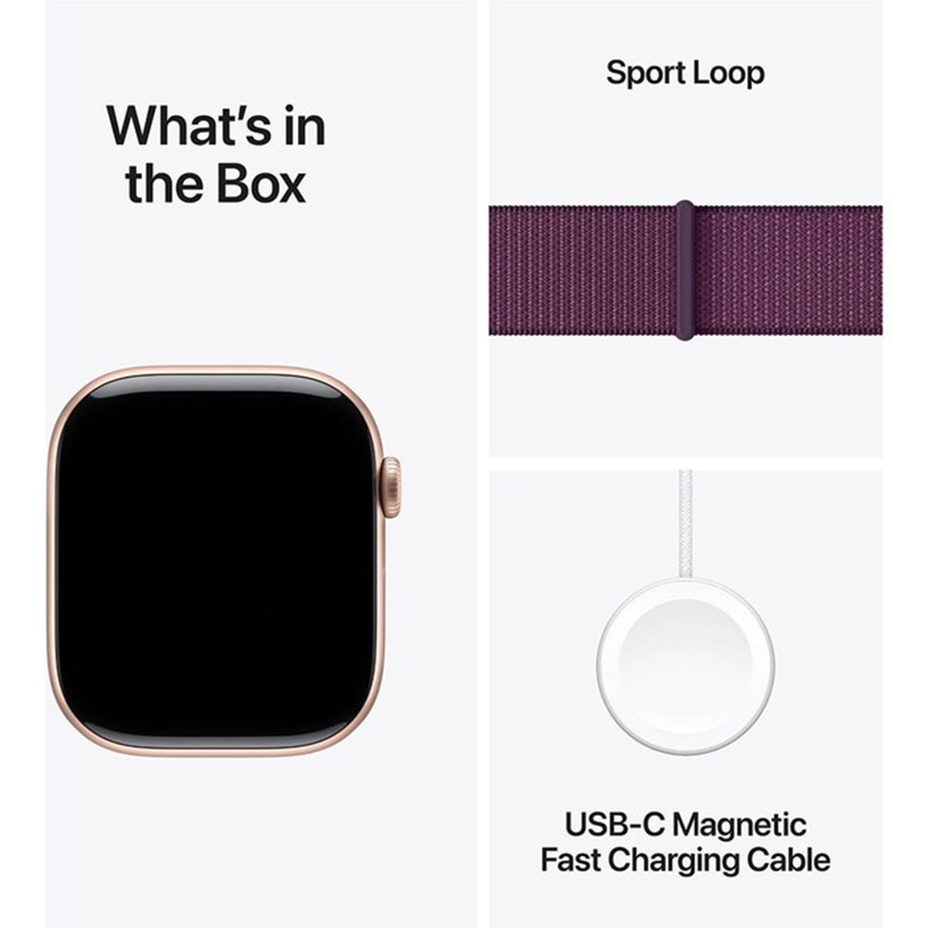 Apple Watch Series 10 46mm Rose Gold Aluminium Case GPS Sport Loop ...
