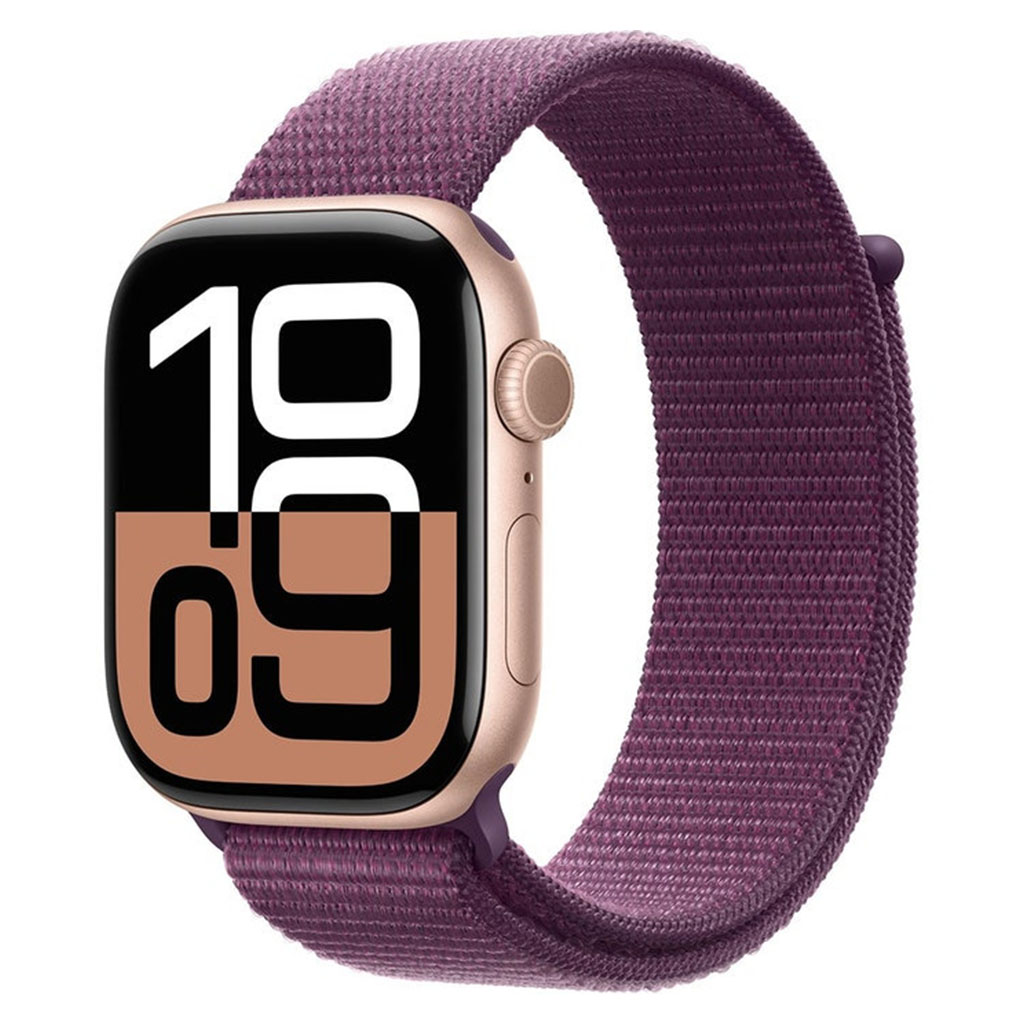 Apple Watch Series 10 46mm Rose Gold Aluminium Case GPS Sport Loop ...