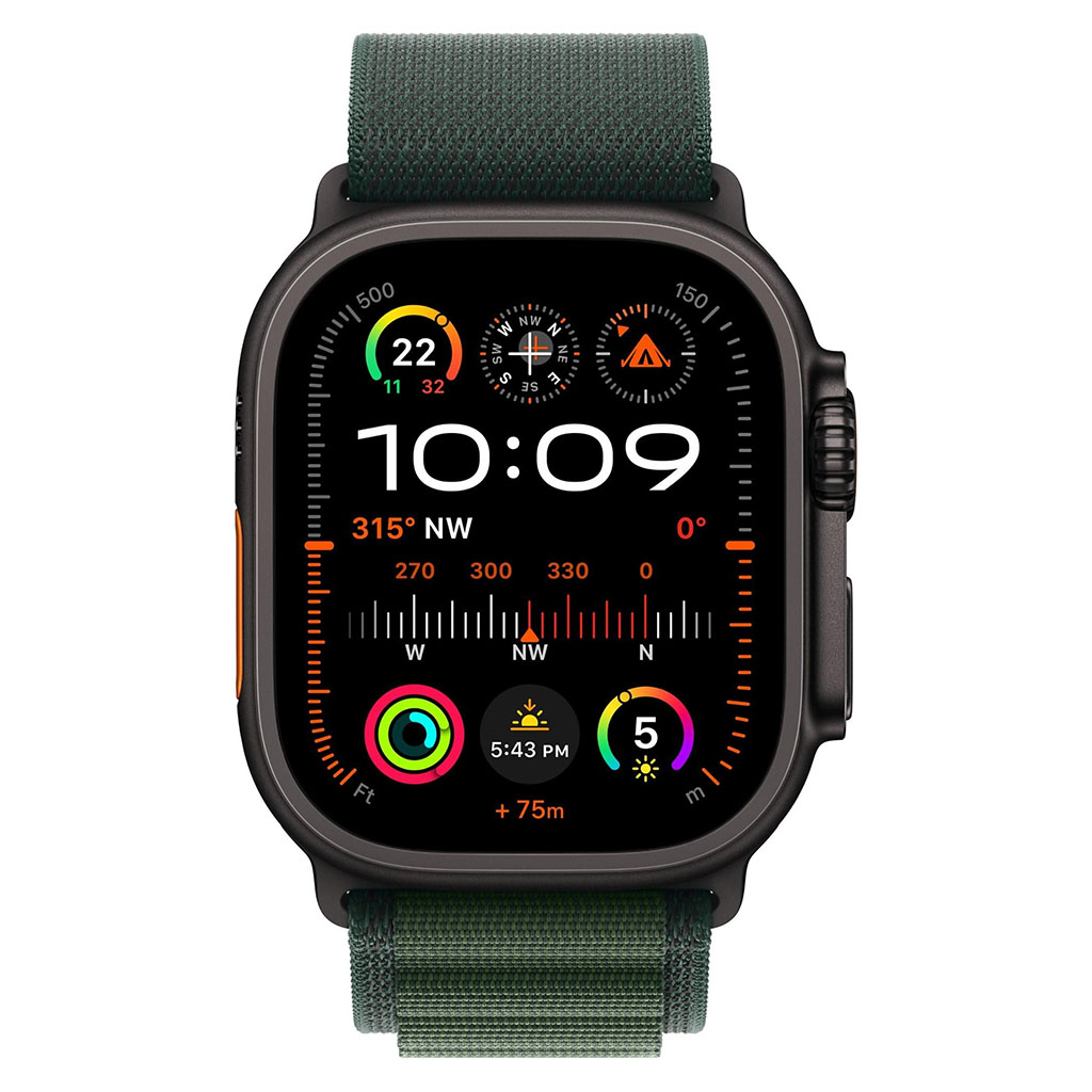 Apple Watch Ultra 2 49mm Black Titanium Case GPS + Cellular Loop - L ...