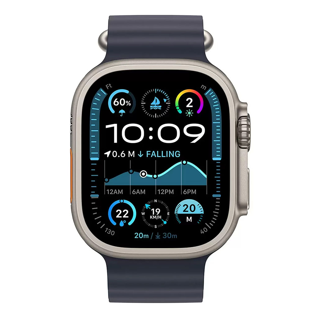 Apple Watch Ultra 2 49mm Natural Titanium Case GPS + Cellular Band ...