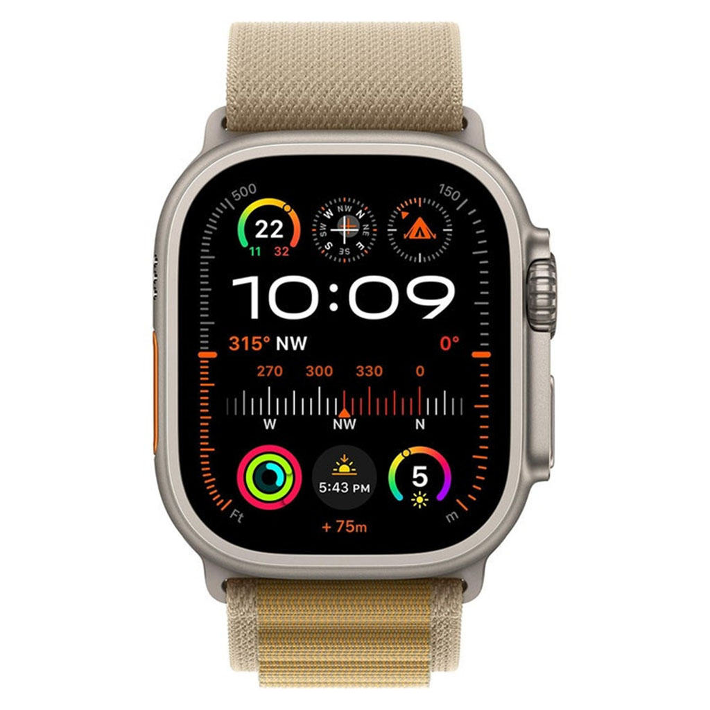 Apple Watch Ultra 2 49mm Natural Titanium Case GPS + Cellular Loop - M ...