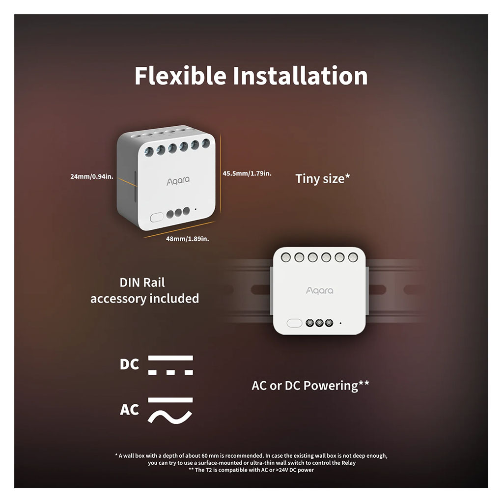 Aqara T2 Dual Relay Module - DCM-K01 | Mwave