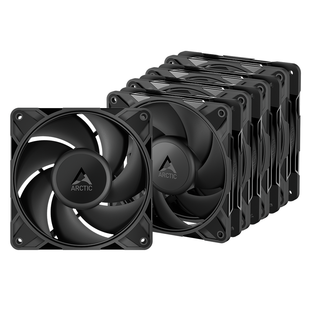 Arctic P12 Pro PST 120mm PWM Fan - Black (5-Pack) - ACFAN00307A | Mwave