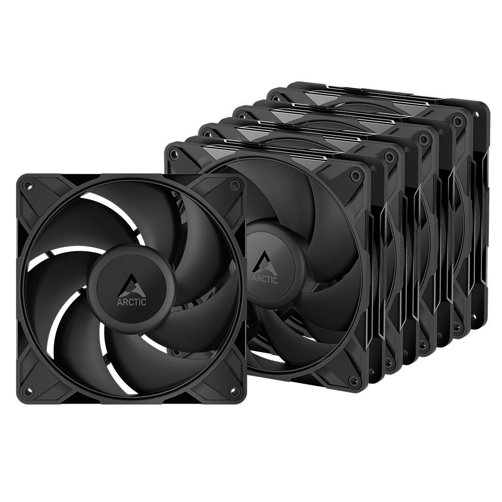 Arctic P14 Pro PST 140mm PWM Fan - Black (5-Pack) - ACFAN00319A | Mwave