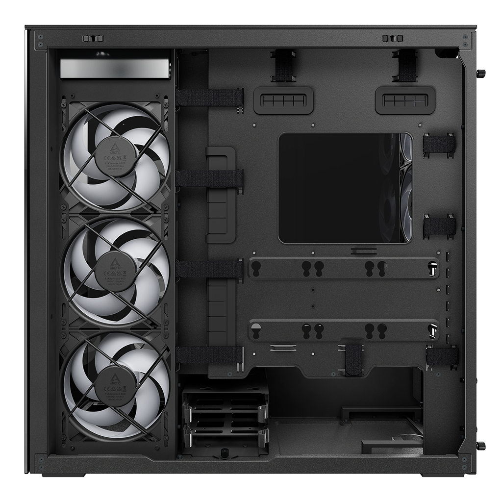 Arctic Xtender Premium Tempered Glass E-ATX PC Case - Mirror Black ...