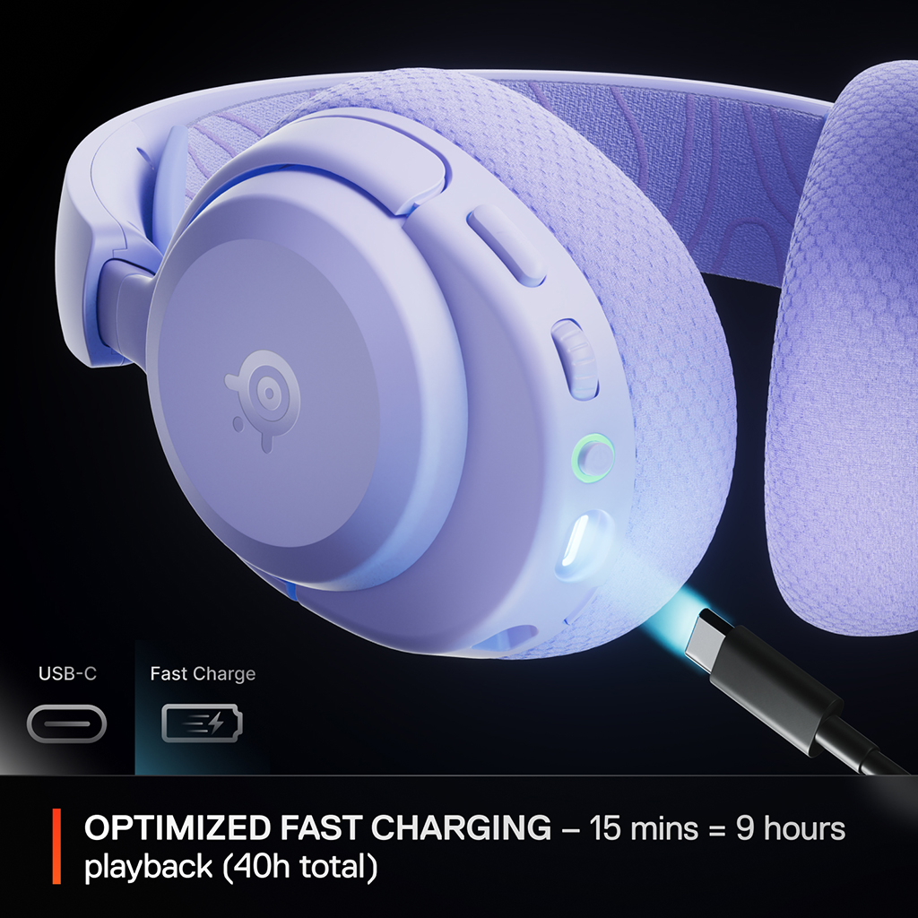SteelSeries Arctis Nova 3X Wireless Gaming Headset - Lavender - 61692 ...