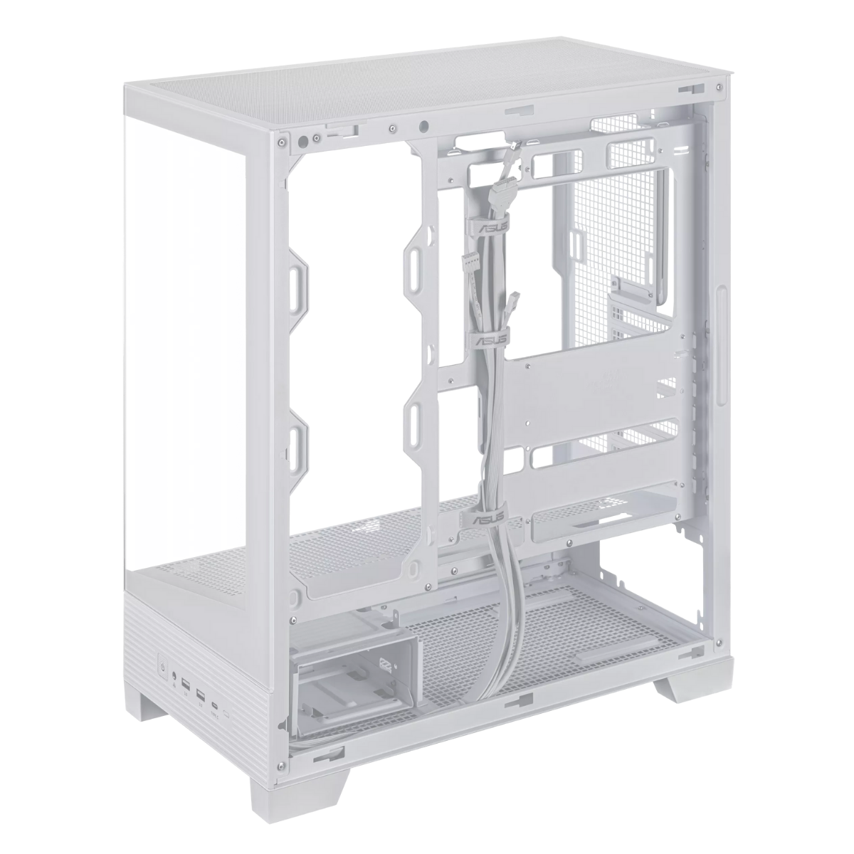 ASUS A31 Tempered Glass Mid-Tower ATX PC Case - White - ASUS A31 WHITE ...